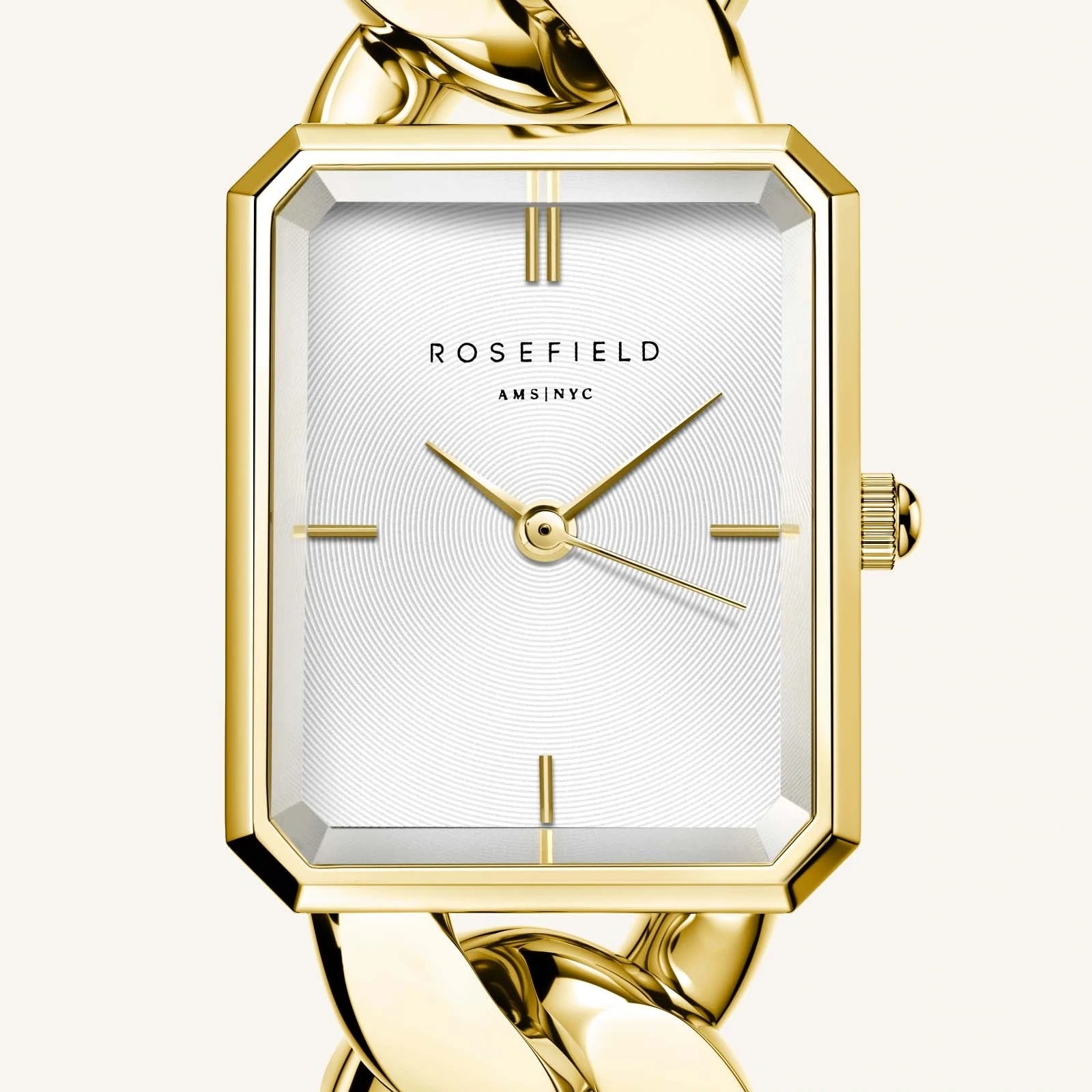 The Octagon XS Chain Watch Studio Edition White Gold - Jewellery and ...